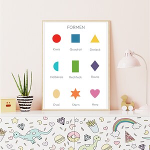 Montessori Math Learning Material Shapes Primary School Poster ...