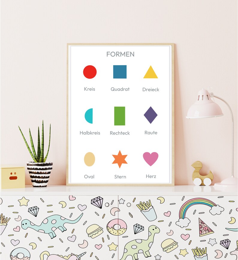 Montessori Math Learning Material Shapes Primary School Poster ...