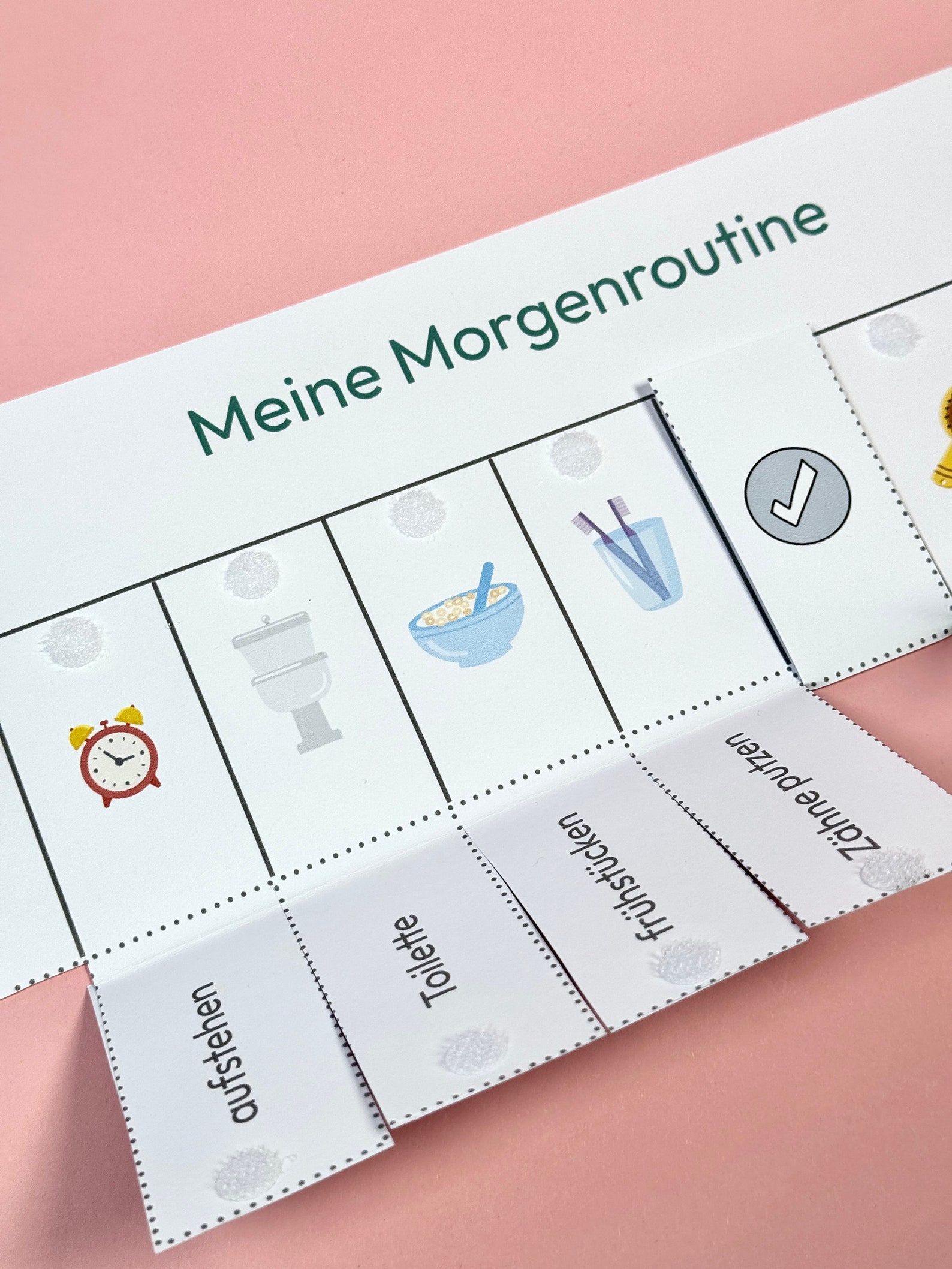 Morgenroutine Plan für Kinder zum abhaken Routineplaner Kleinkinder ...