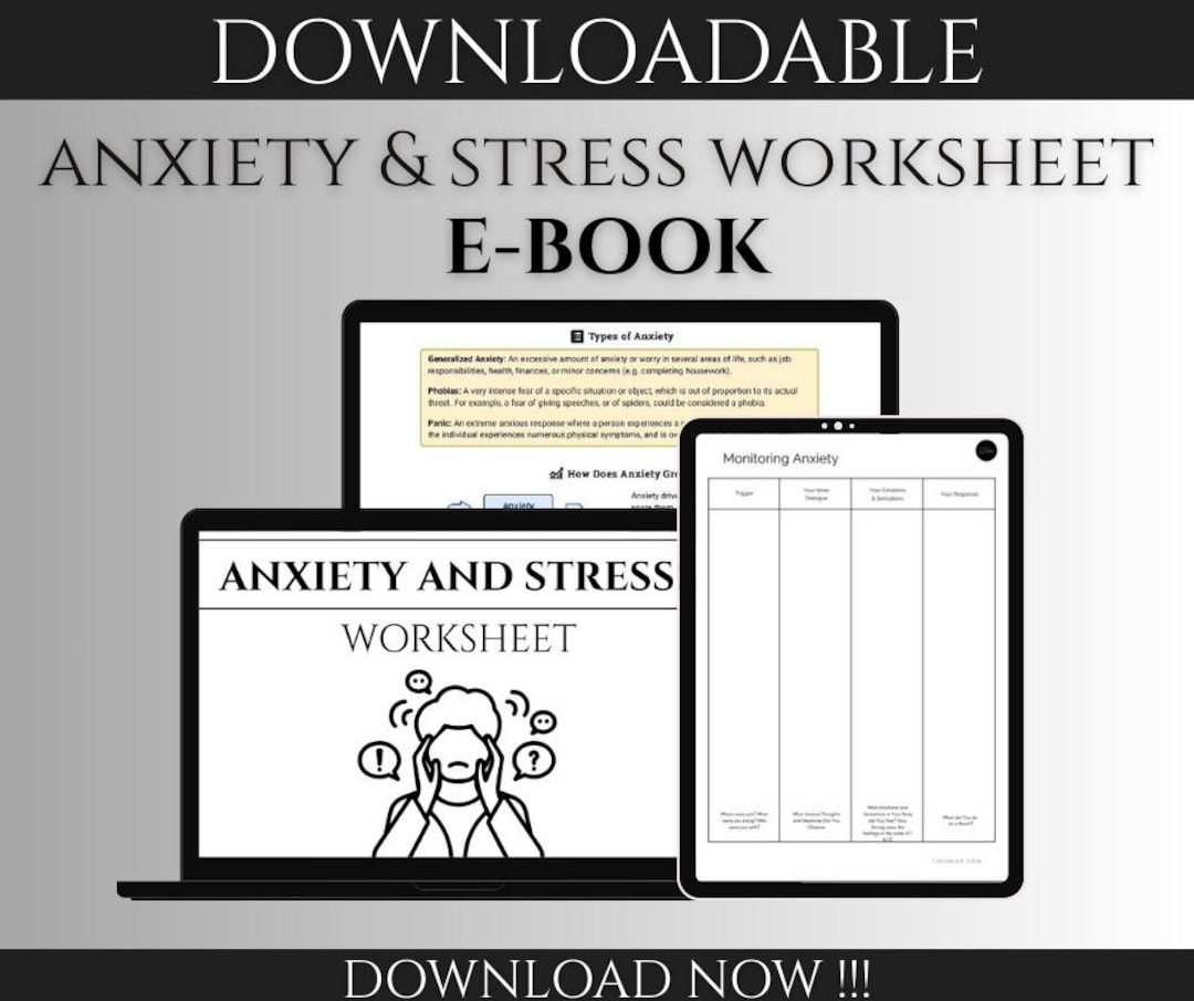 Anxiety Stress Workbook: Mindfulness & Emotional Balance (digital ...