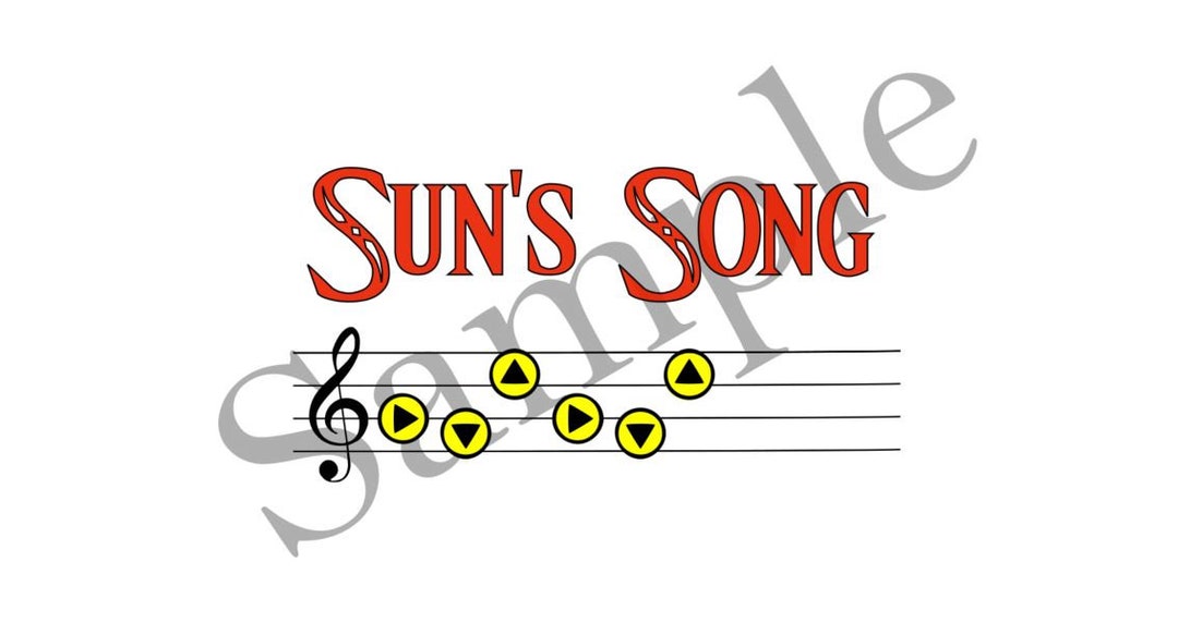 Loz Sun's Song SVG and More. Printable, Use With Cricut, Sillhouette ...