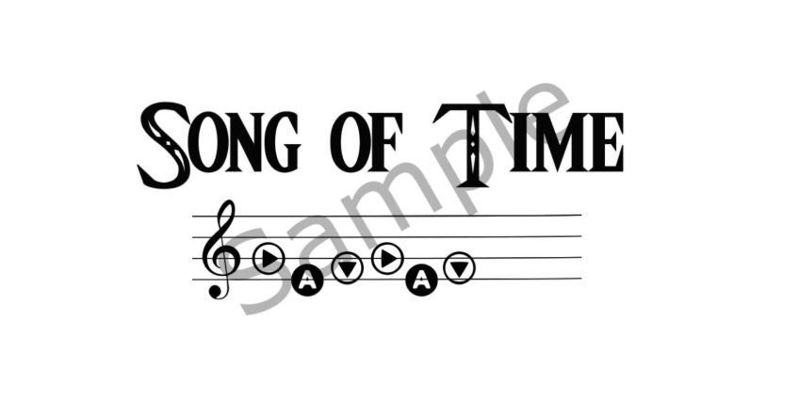 Loz Song of Time SVG and More. Printable, Use With Cricut, Sillhouette ...