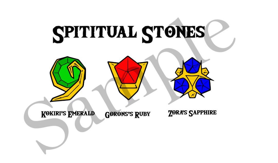 Loz Spiritual Stones - SVG and More. Printable, Use With Cricut ...