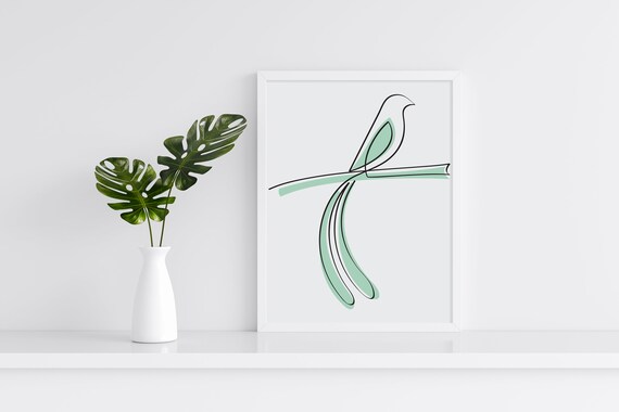 Custom Digital Print Line Drawing Print Minimalist Art | Etsy