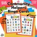 Community Helpers Bingo Cards 5x5 | Word + Picture Versions | Classroom ...