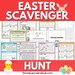 Easter Scavenger Hunt Printable | Educational Spring Activity | Around ...