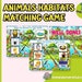 Powerpoint Games for Kids| Animals Habitats Matching Game| Classroom ...