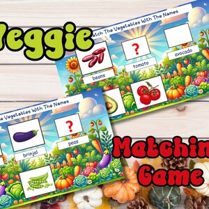 Powerpoint Games| Vegetables Matching Game for Kids| Classroom ...
