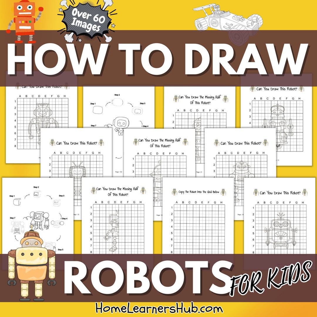 How to Draw Robots for Kids| DIY Printables| Classroom Activities ...