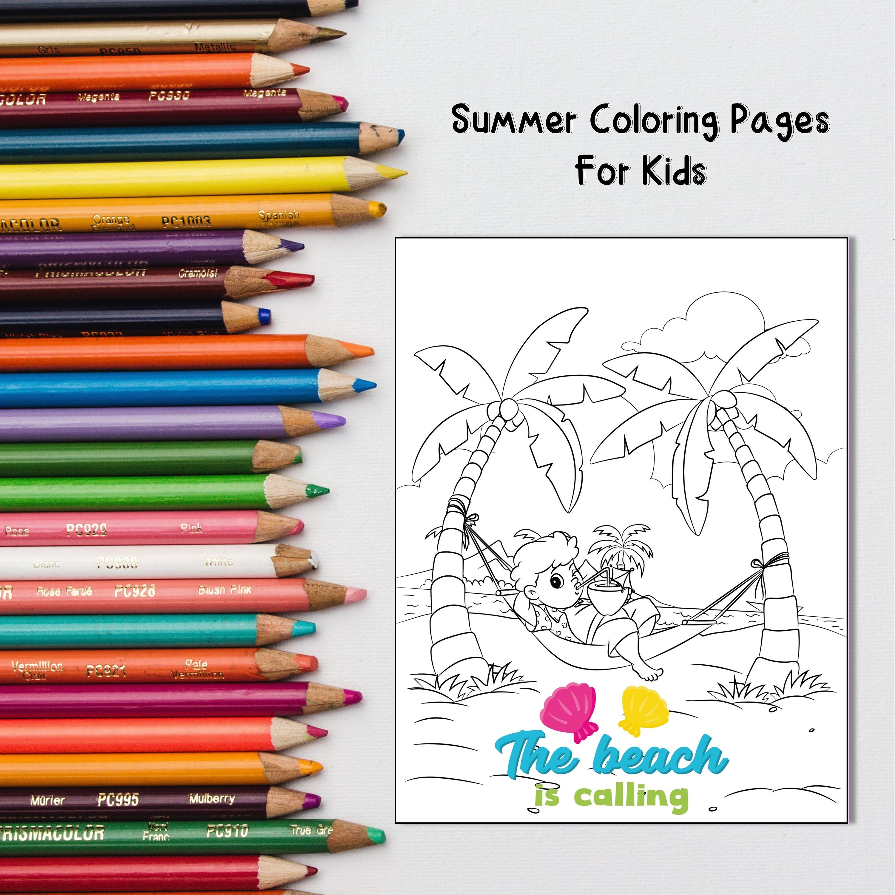 Summer Coloring Pages for Kids | Printables | 46 Summer Holiday ...