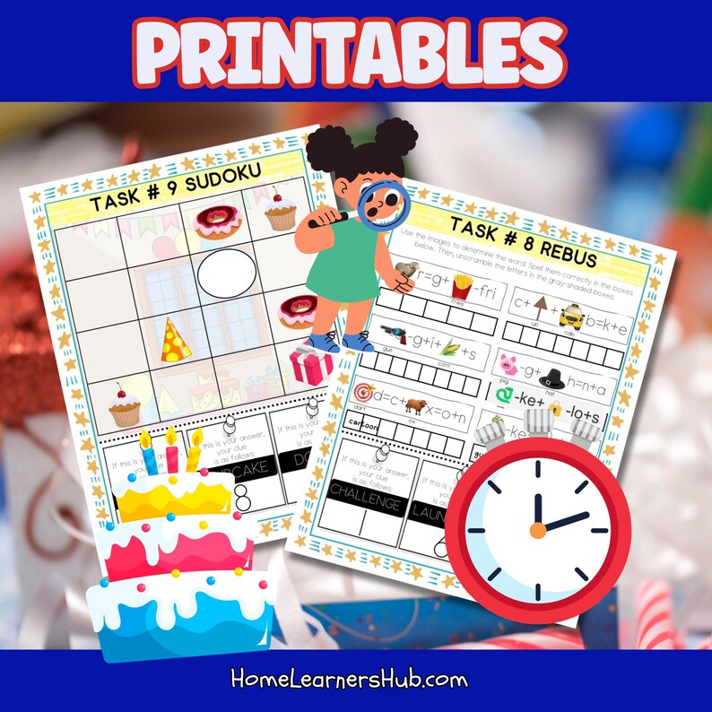 Birthday Girl Escape Room Printables Kit| Family Game Night| DIY ...