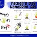 Father's Day Handprint Art | Keepsake Memory Craft DIY Card | Father's ...