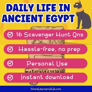 Ancient Egypt Scavenger Hunt Game | Printable History Activity ...