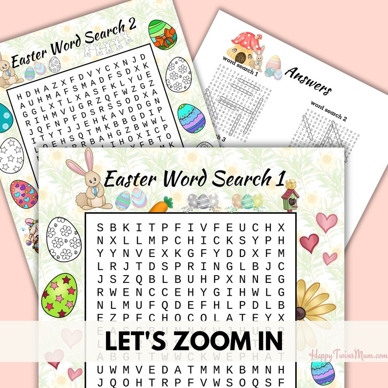Easter Word Search Printable Easter Activity for Kids and Adults ...