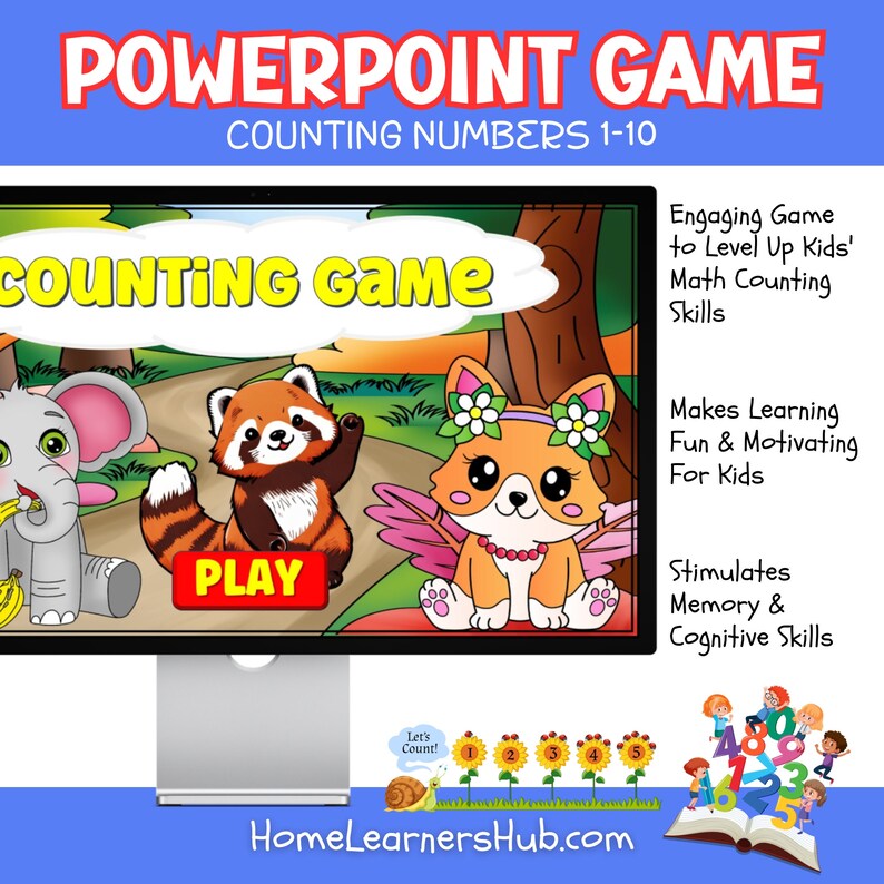 Powerpoint Games for Kids| Math Counting Game| Classroom Activities ...