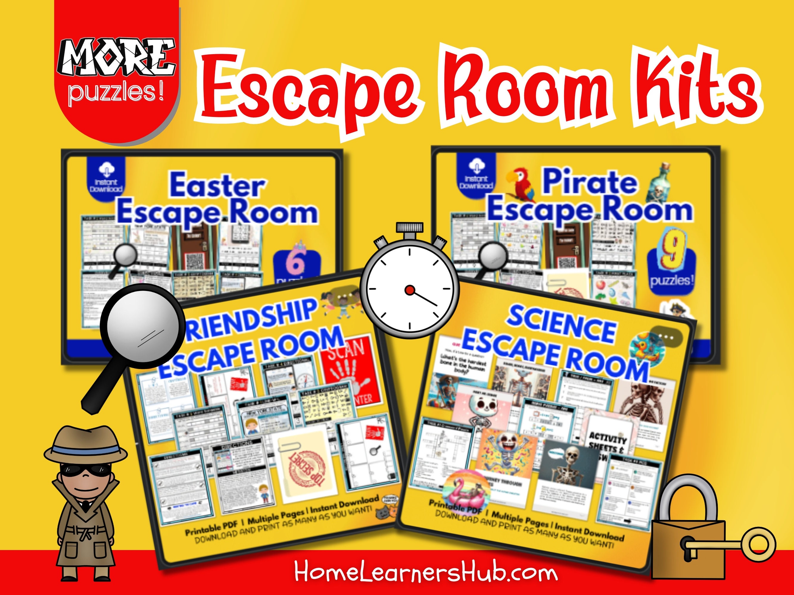 Birthday Girl Escape Room Printables Kit Family Game Night DIY ...