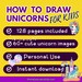 How to Draw Unicorns for Kids DIY Printables Classroom Activities ...