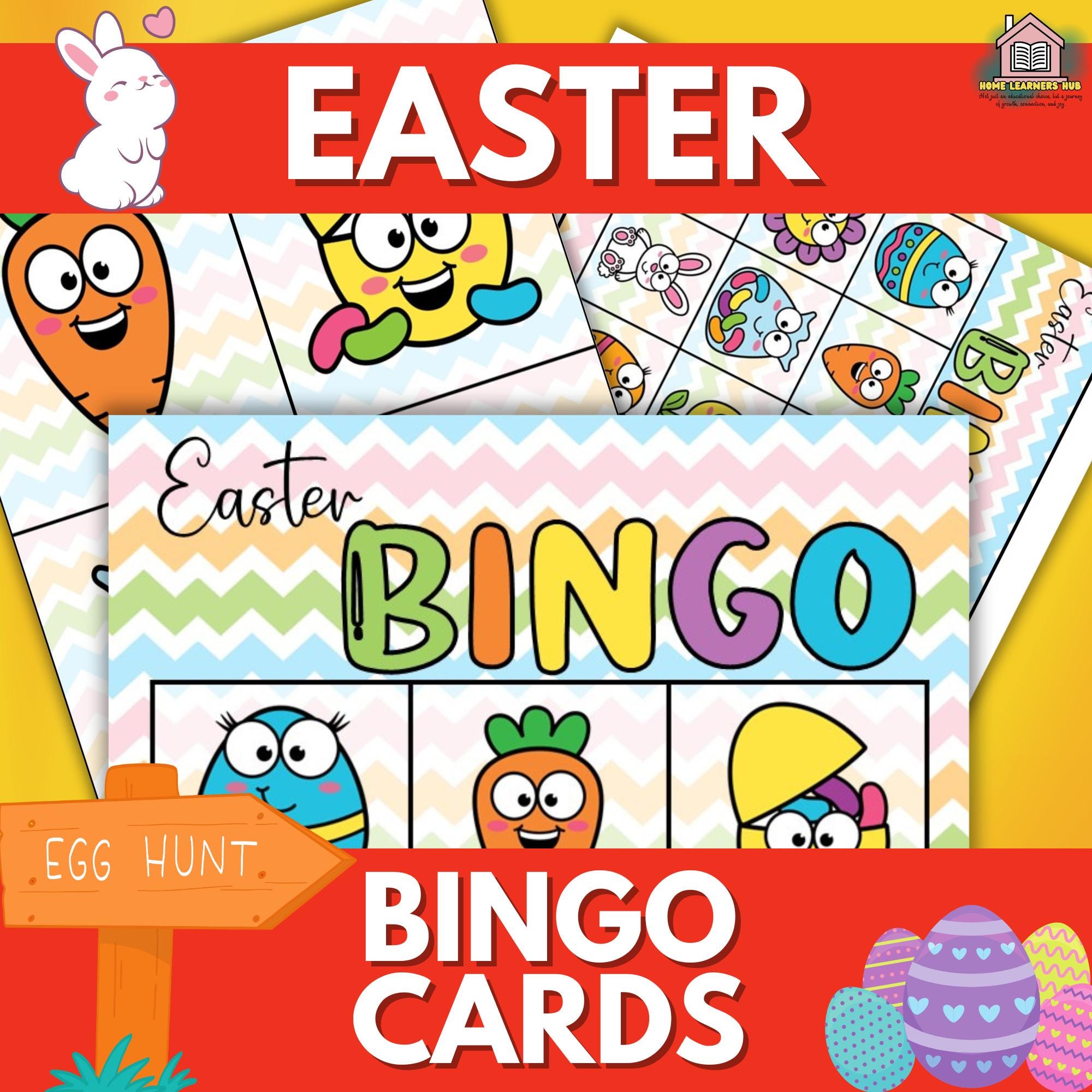 Easter Bingo Cards 3x3 | Easter Activity for Kids and Adults | Easter ...