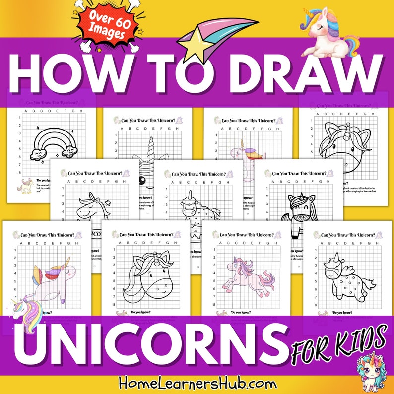 How to Draw Unicorns for Kids| DIY Printables| Classroom Activities ...