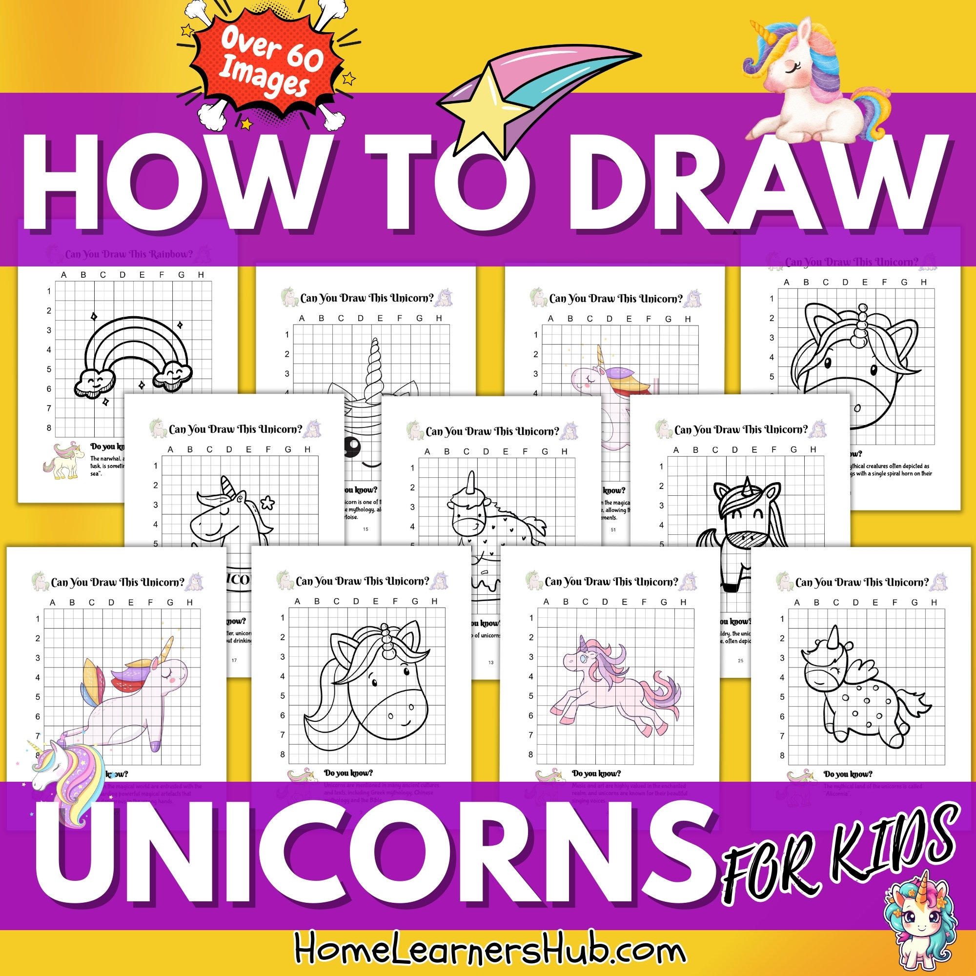 How to Draw Unicorns for Kids| DIY Printables| Classroom Activities ...
