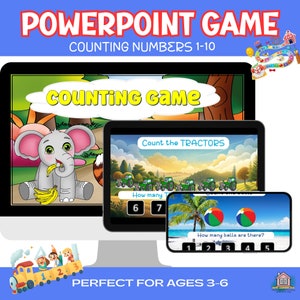 Powerpoint Games for Kids| Math Counting Game| Classroom Activities ...
