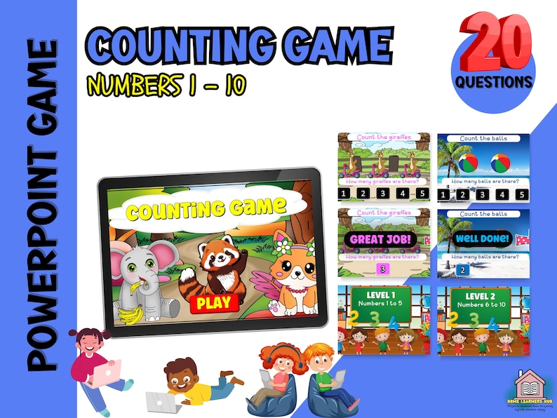 Powerpoint Games for Kids| Math Counting Game| Classroom Activities ...