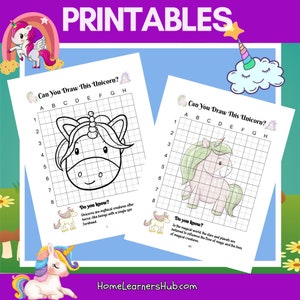 How to Draw Unicorns for Kids| DIY Printables| Classroom Activities ...