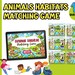 Powerpoint Games for Kids| Animals Habitats Matching Game| Classroom ...
