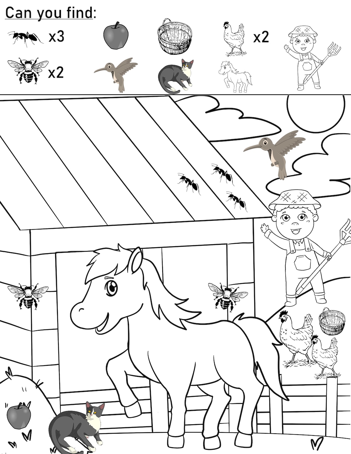 Seek and Find Printables for Kids 2-4 | Hidden Objects for Kids ...