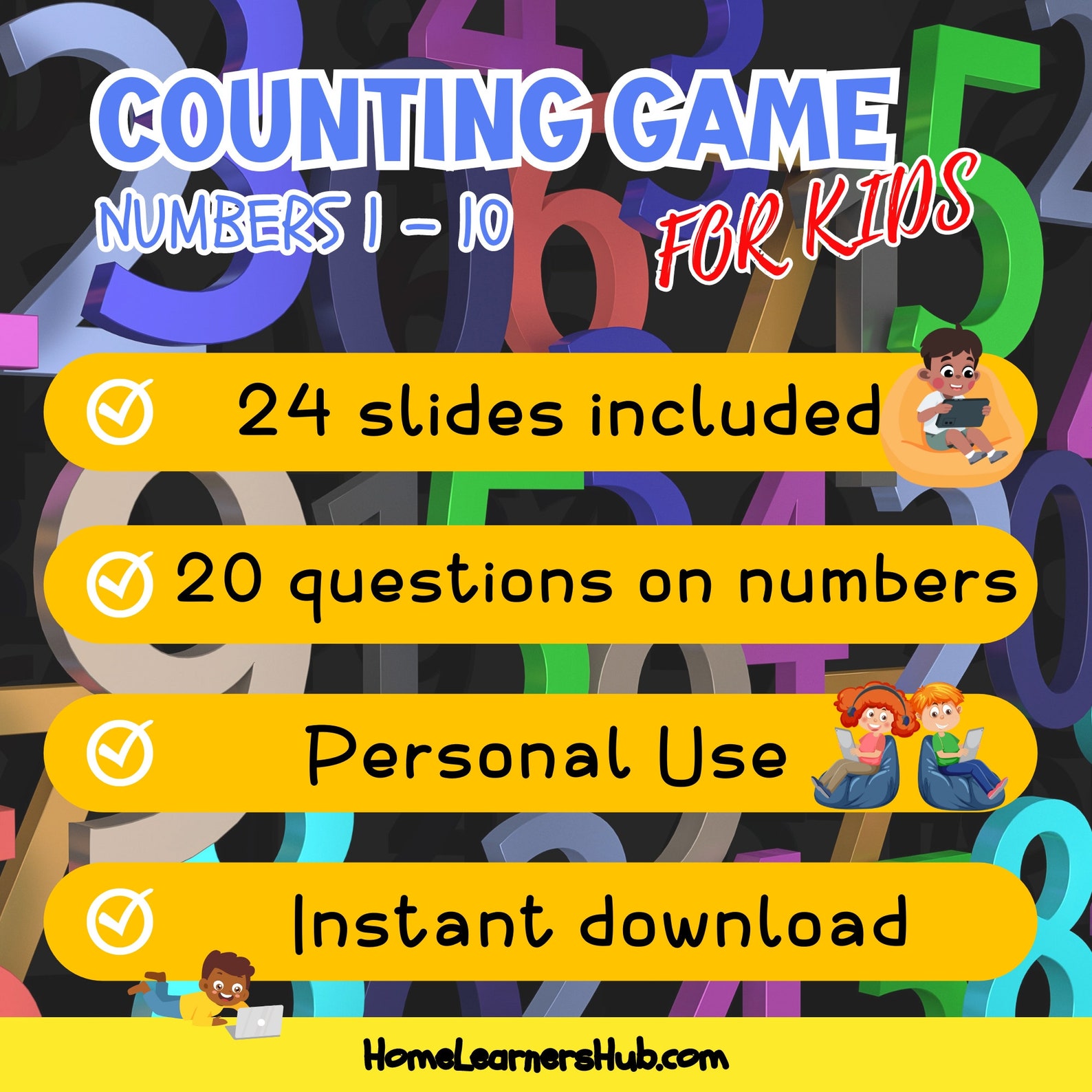 Powerpoint Games for Kids| Math Counting Game| Classroom Activities ...