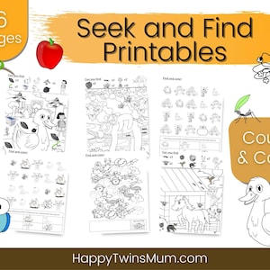 Seek and Find Printables for Kids 2-4 | Hidden Objects for Kids ...