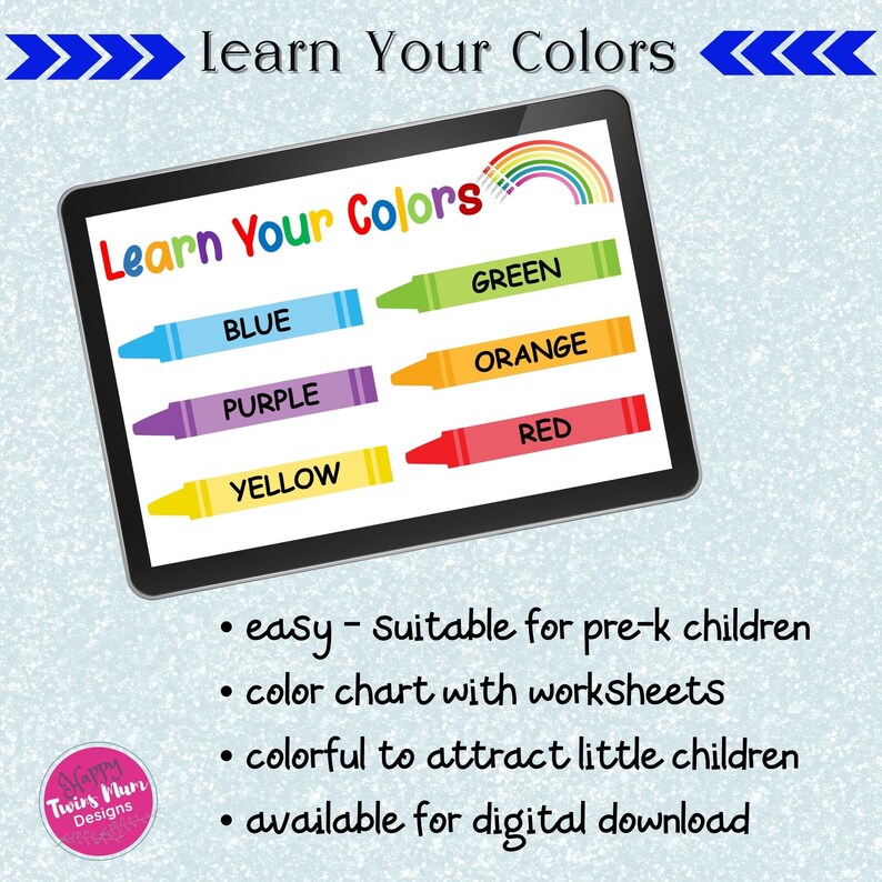 Learn Your Colors Busy Book Learn Colors Binder Kindergarten - Etsy