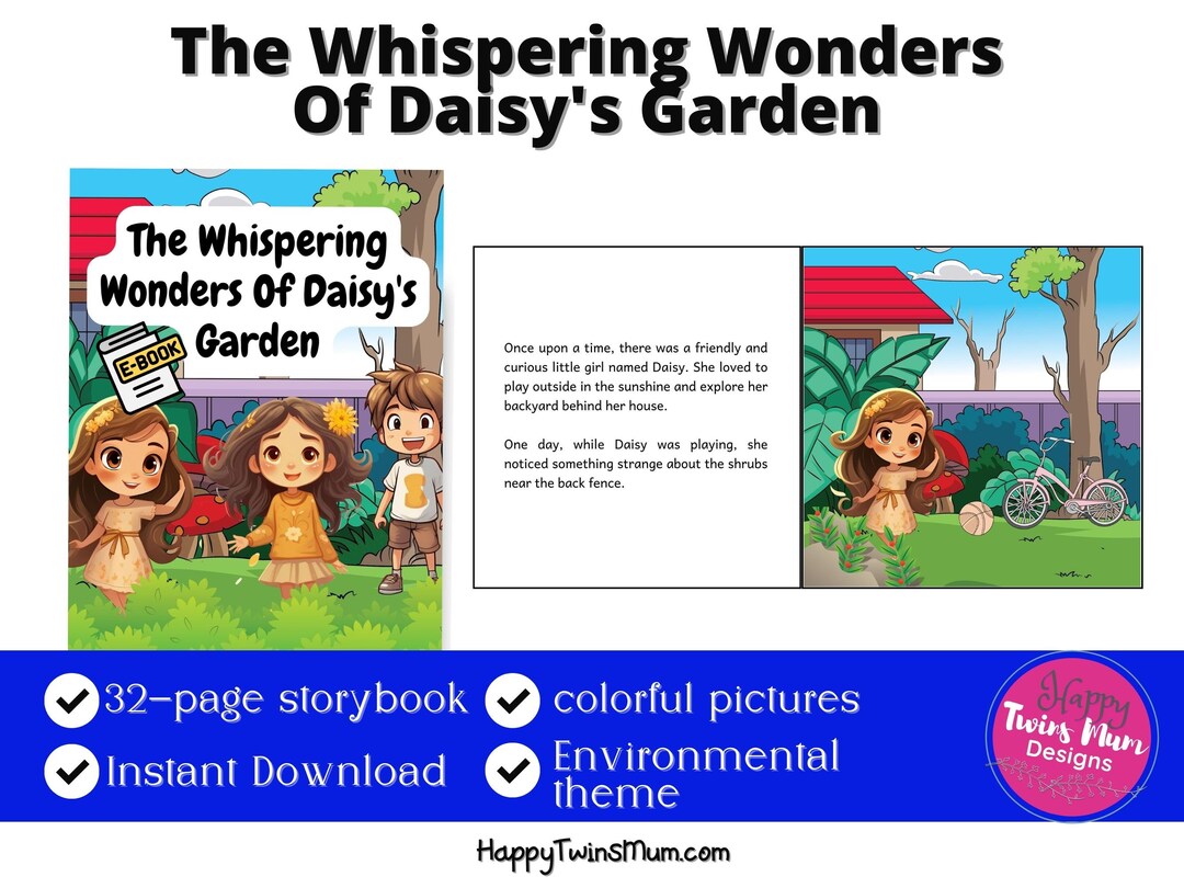 The Whispering Wonders of Daisy's Garden| Storybook for Kids| Digital ...