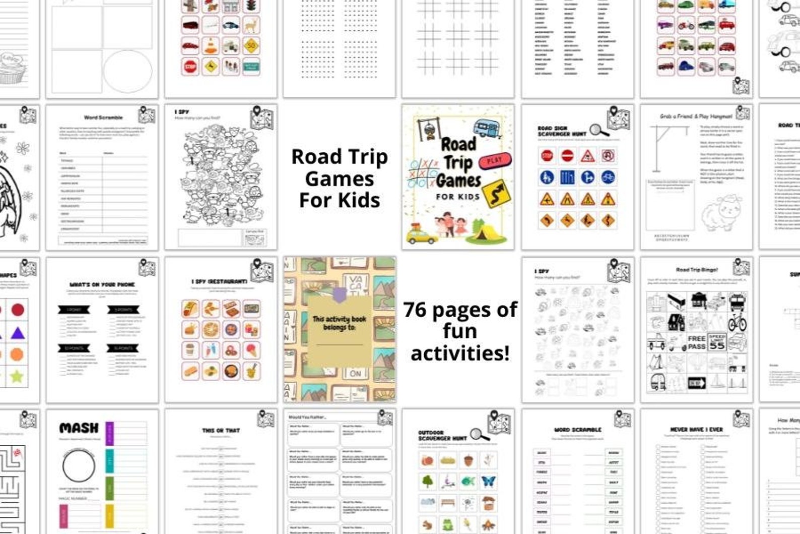 Road Trip Games for Kids | Road Trip Activities | Fun Activities ...