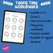 Telling Time Worksheets| Learning Activity Book for Kids| Homeschool ...