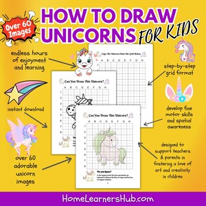 How to Draw Unicorns for Kids| DIY Printables| Classroom Activities ...