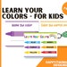 Learn Your Colors Busy Book| Learn Colors Binder| Kindergarten ...