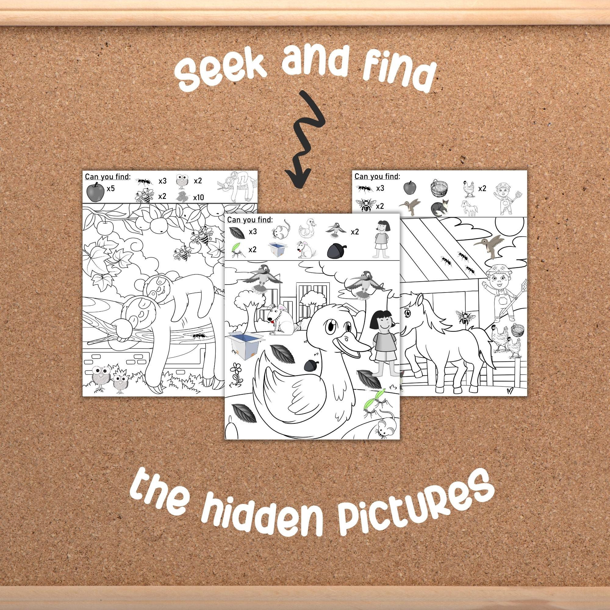 Seek and Find Printables for Kids 2-4 | Hidden Objects for Kids ...