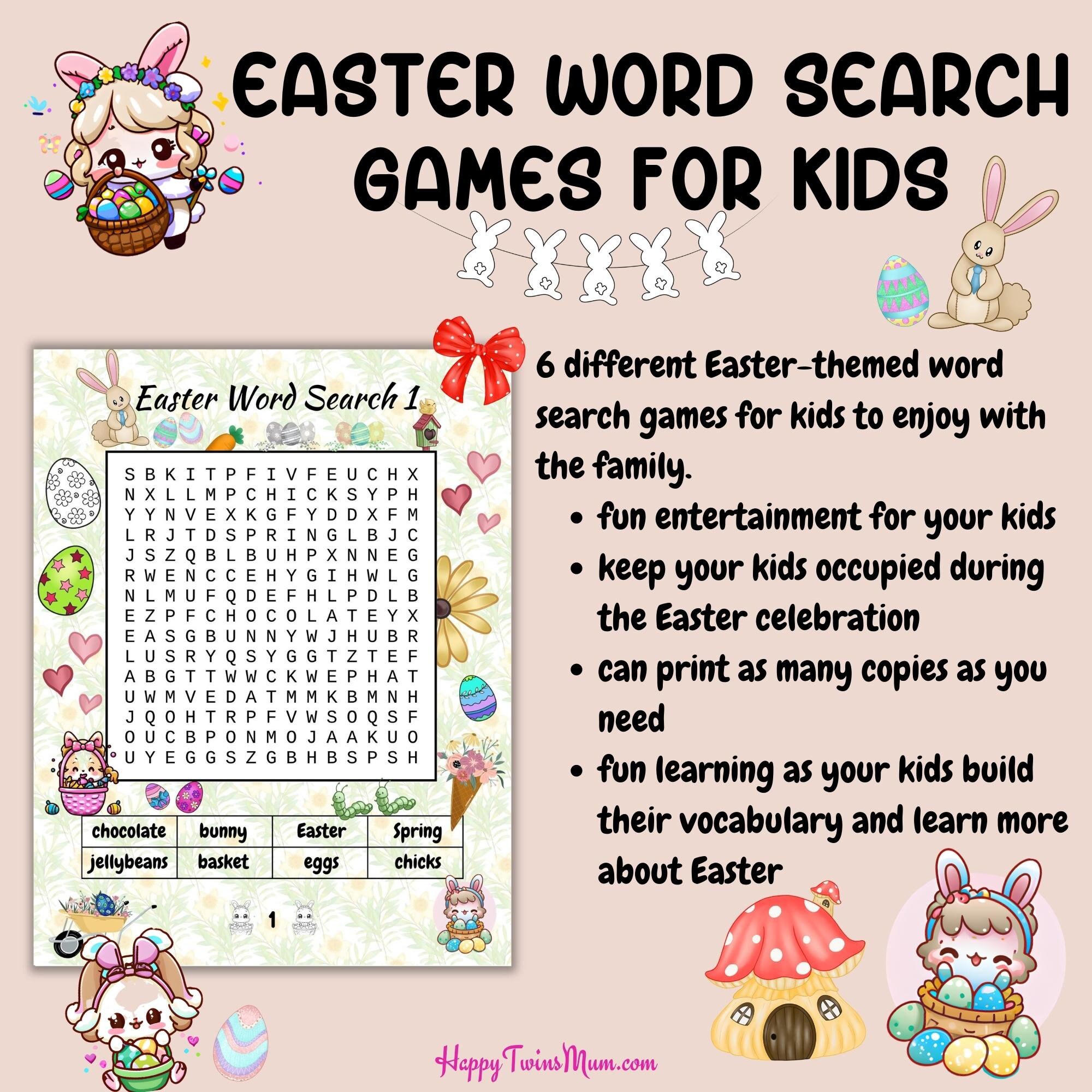 Easter Word Search Printable Easter Activity for Kids and Adults ...
