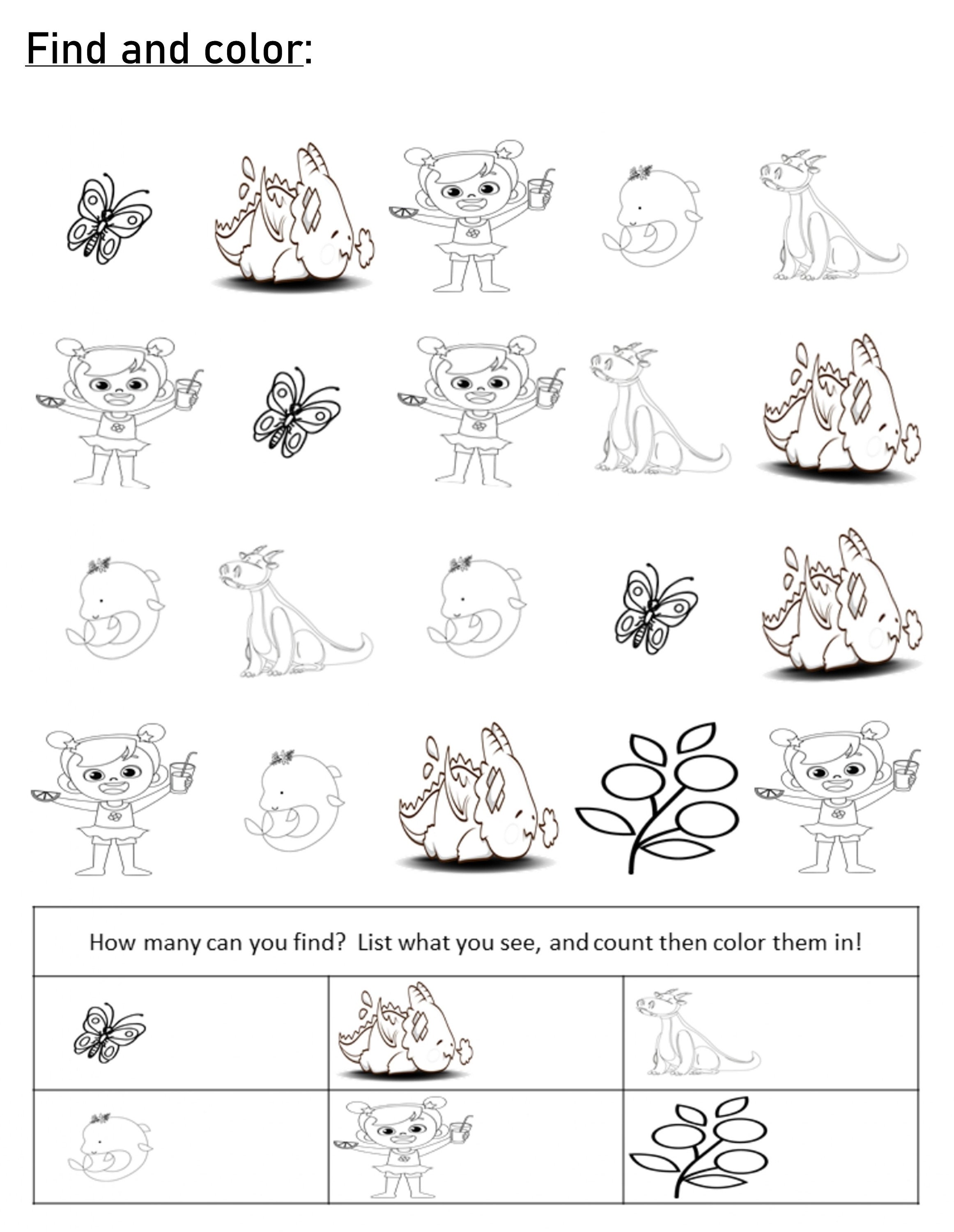 Seek and Find Printables for Kids 2-4 | Hidden Objects for Kids ...