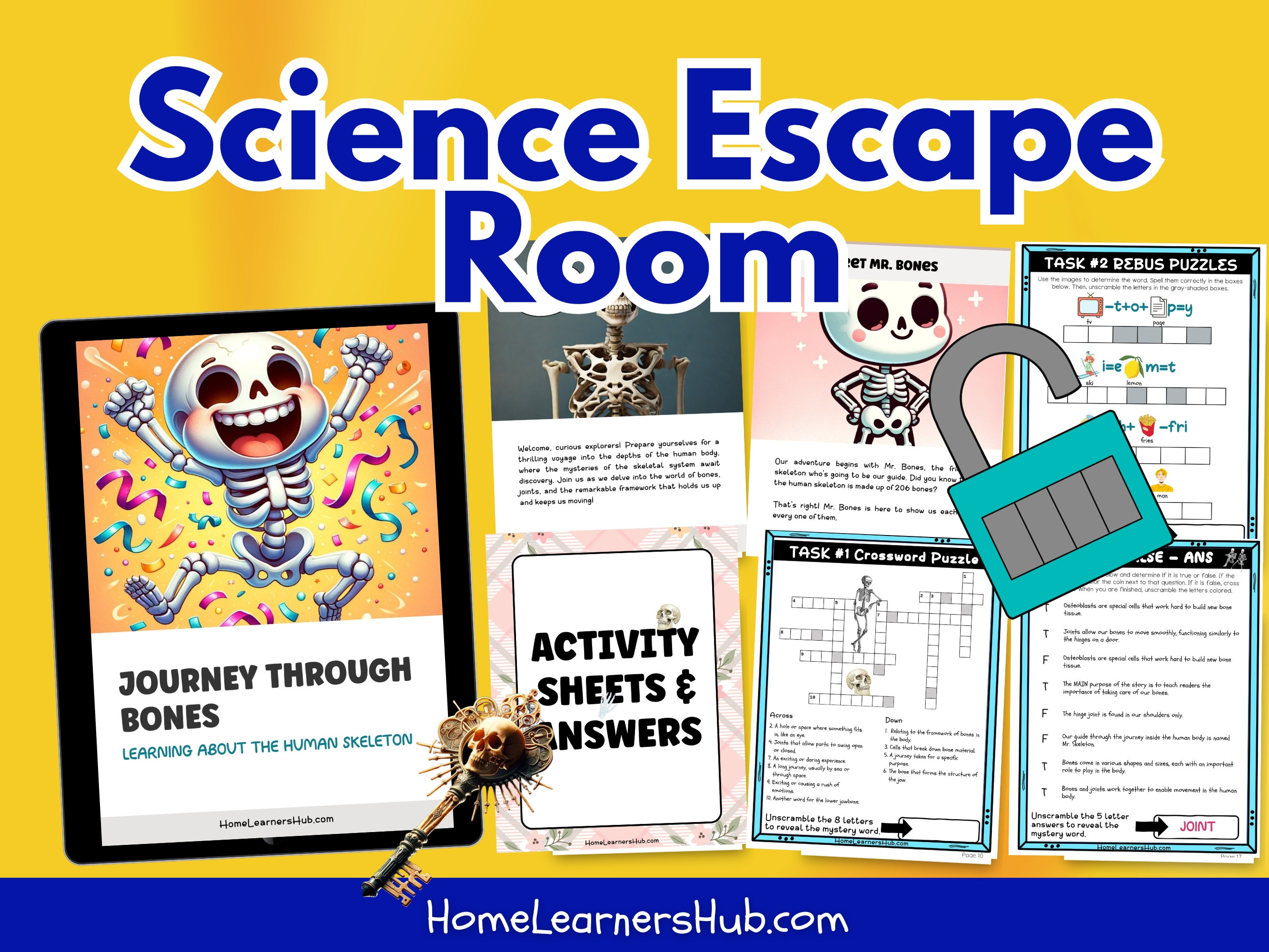 Science Escape Room Printables Kit Reading Comprehension Science ...