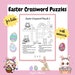 Easter Crossword Puzzles for Kids| Printable Easter Activity for Kids ...