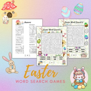 Easter Word Search Printable| Easter Activity for Kids and Adults ...