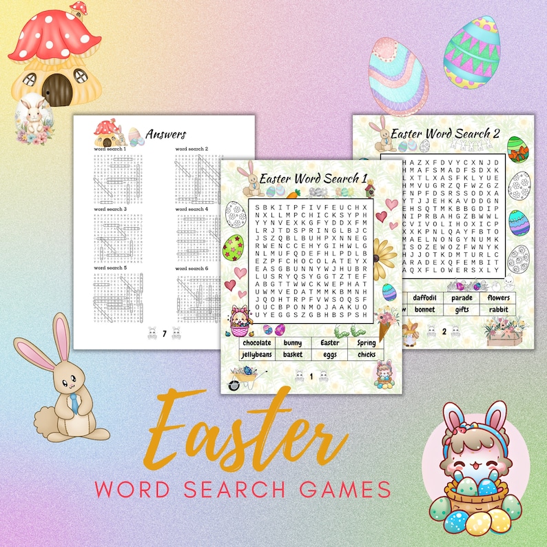 Easter Word Search Printable Easter Activity for Kids and Adults ...