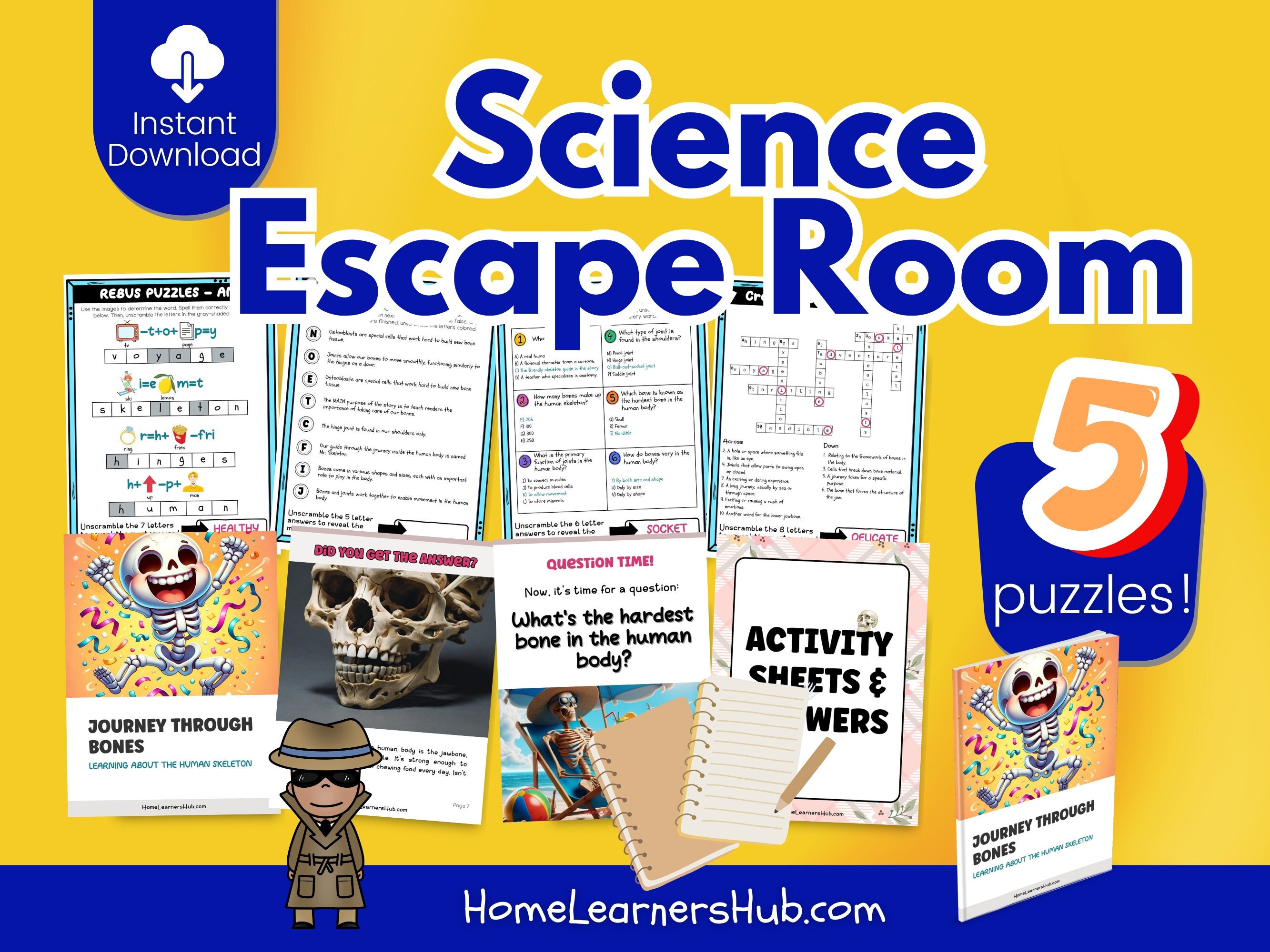 Science Escape Room Printables Kit Reading Comprehension Science ...