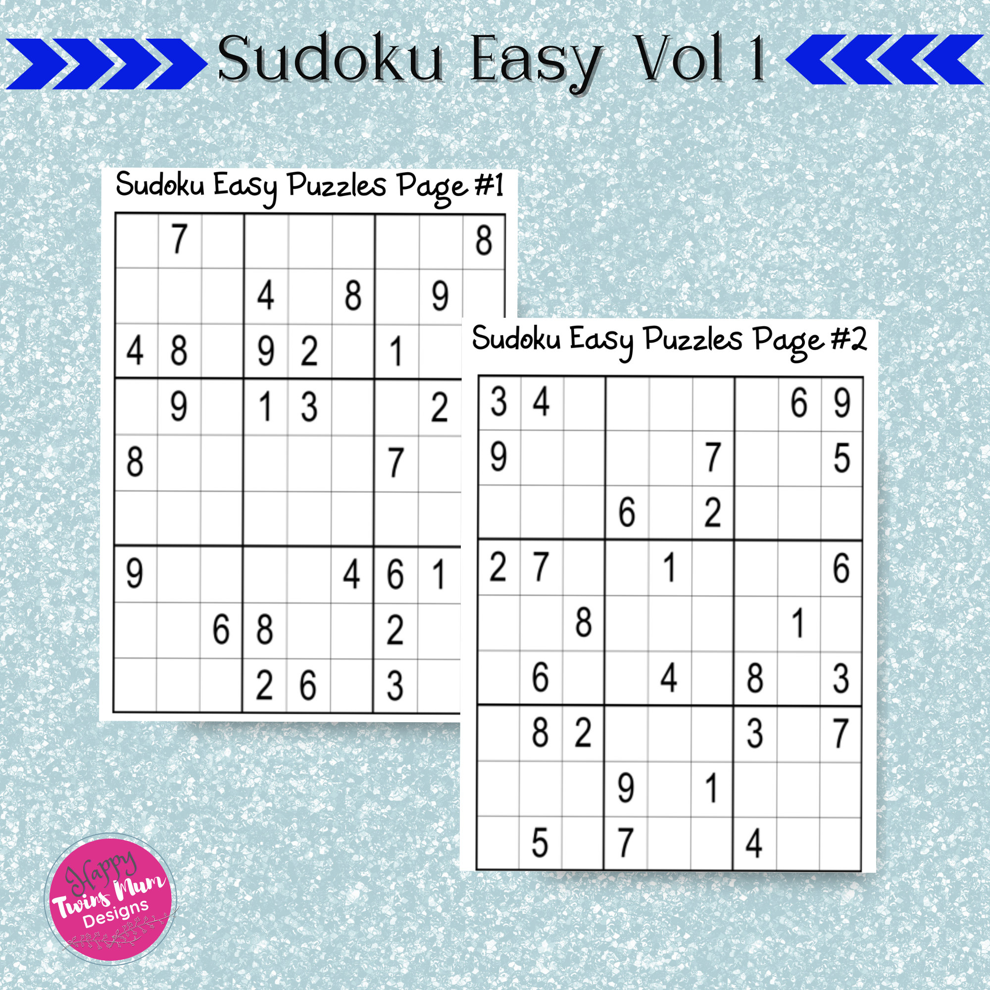Printable Sudoku Easy for Adults Vol 1 540 Different Sudoku Puzzles ...