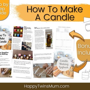 How to Make A Candle Printable | Printable Candle Recipe | Bonus ...
