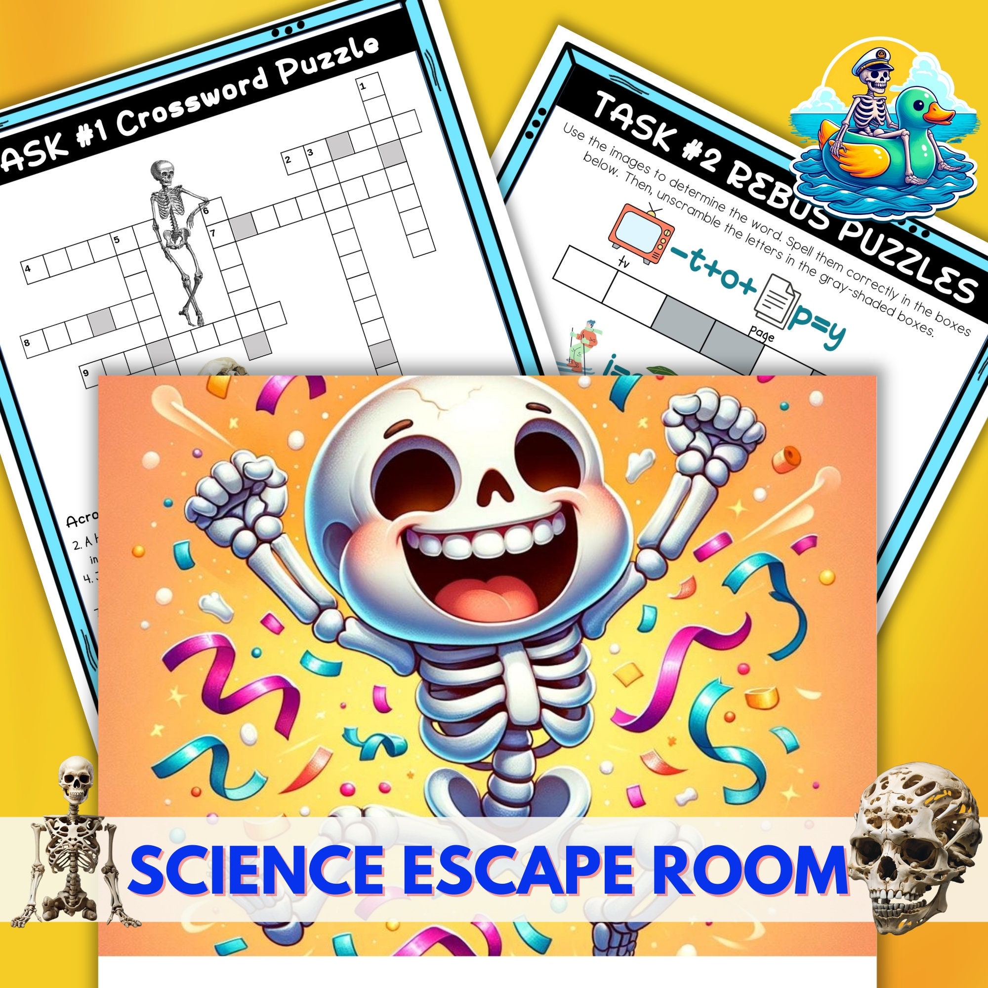 Science Escape Room Printables Kit Reading Comprehension Science ...
