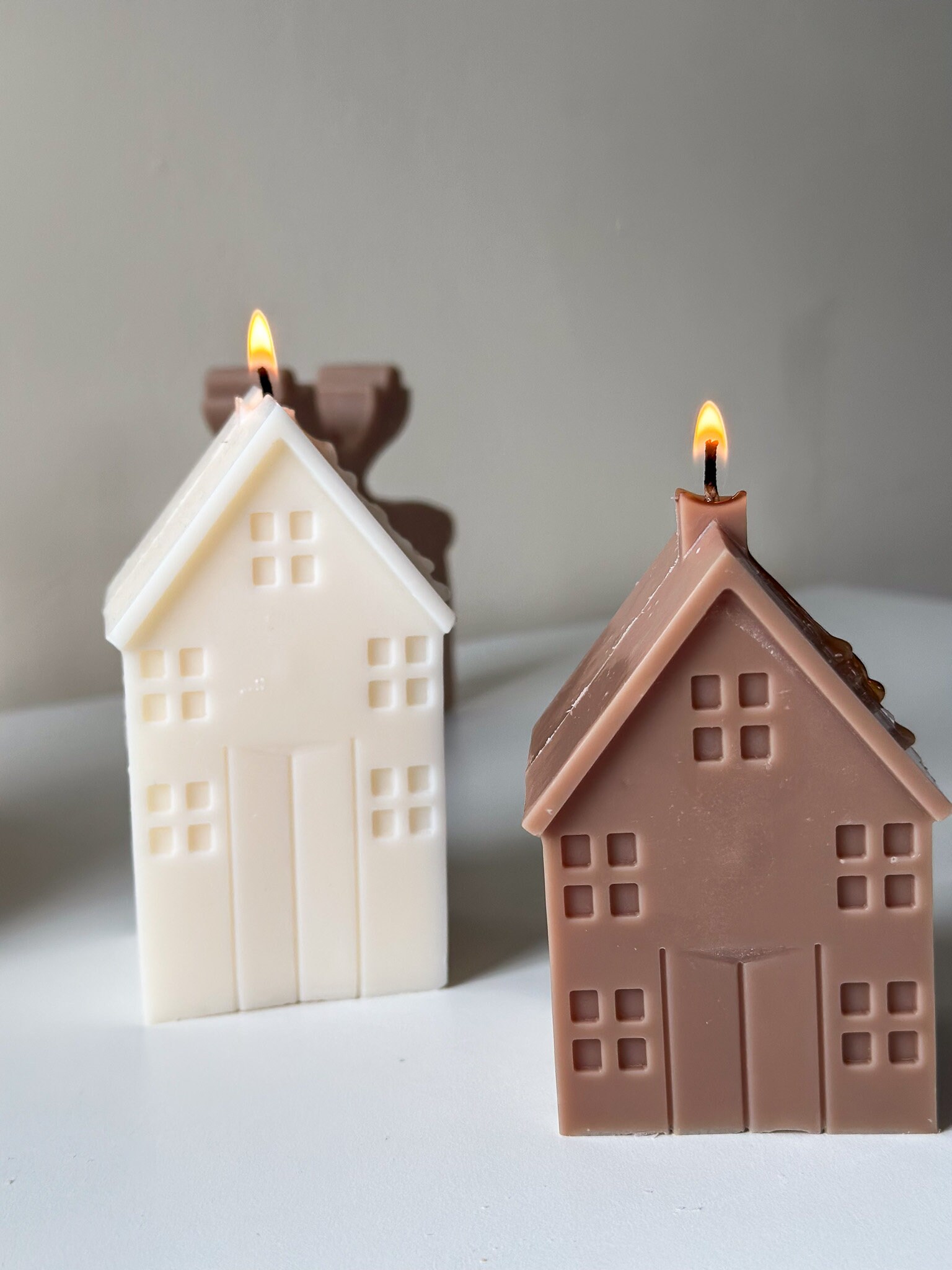 Large House Shape Candle, Big Cottage Design Candle, Tall Christmas ...