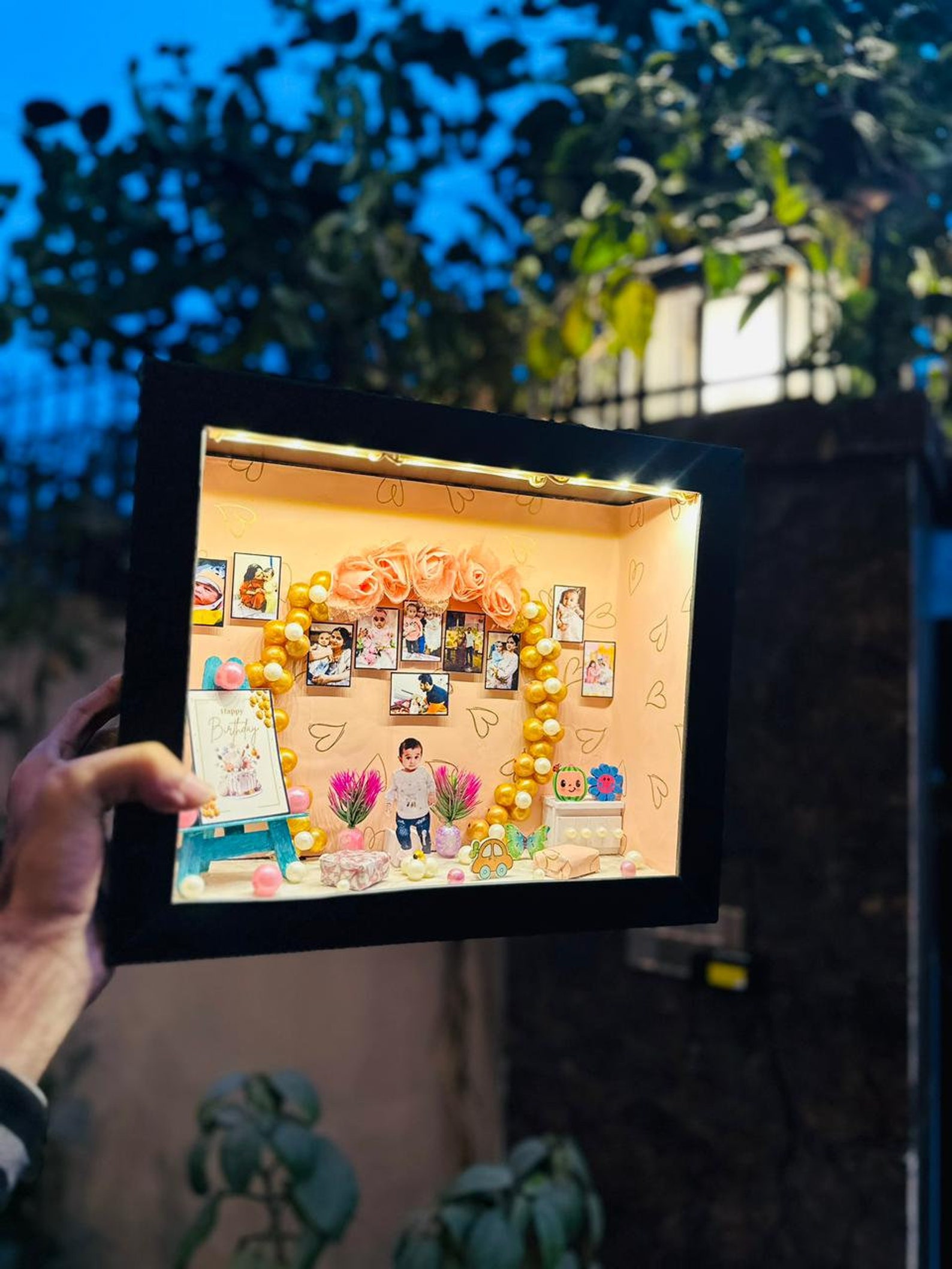 Custom Miniature Wooden Keepsake Box - 10x12x2.5 Frame. Perfect for ...